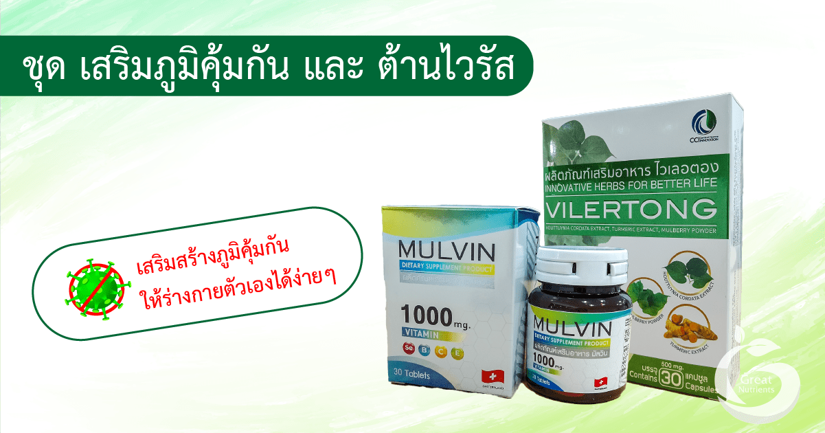 เสริมภูมิคุ้มกัน ต้านไวรัส ด้วย ไวเลอตอง - Greats Nutrients